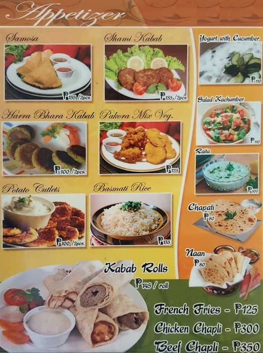 Kabab & Curry Menu, Menu for Kabab & Curry, Bel-Air, Makati City ... Kabab & Curry Menu, Menu for Kabab & Curry, Bel-Air, Makati City ...