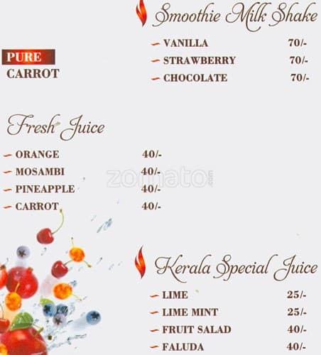 Menu at Hot and Cold, Ahmedabad
