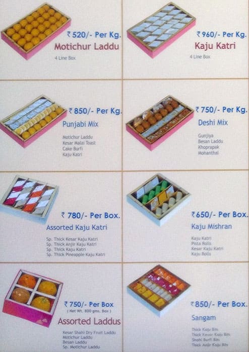 MM Mithaiwala Menu, Menu for MM Mithaiwala, Malad West, Mumbai - Zomato