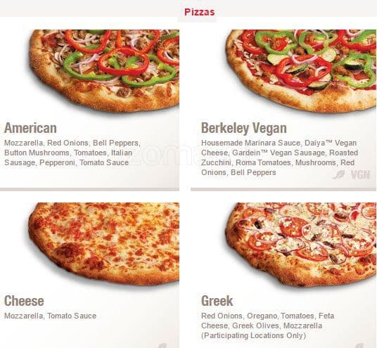zpizza Menu, Menu podniku zpizza, San Ramon, San Ramon - Urbanspoon/Zomato