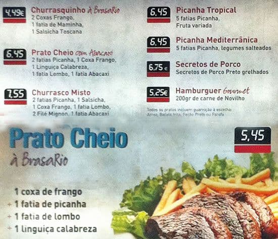 Brasa Rio Menu, Menu de Brasa Rio, Afurada, Porto - Zomato Portugal