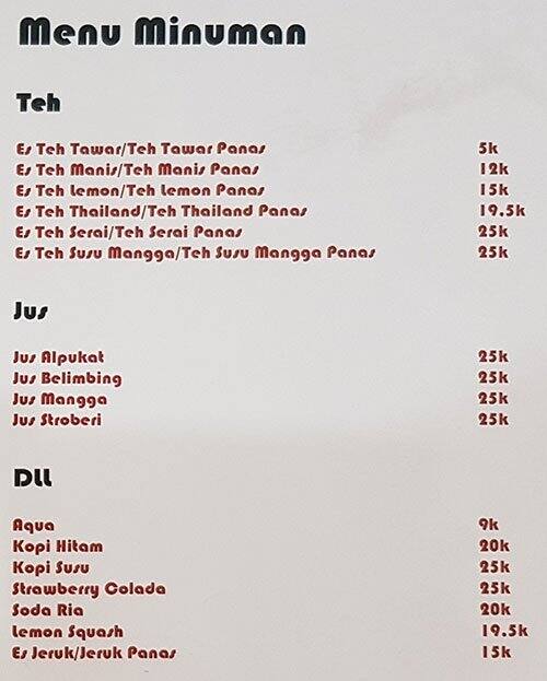 Abu Lahap Menu, Menu untuk Abu Lahap, Kemang, Jakarta - Zomato Indonesia