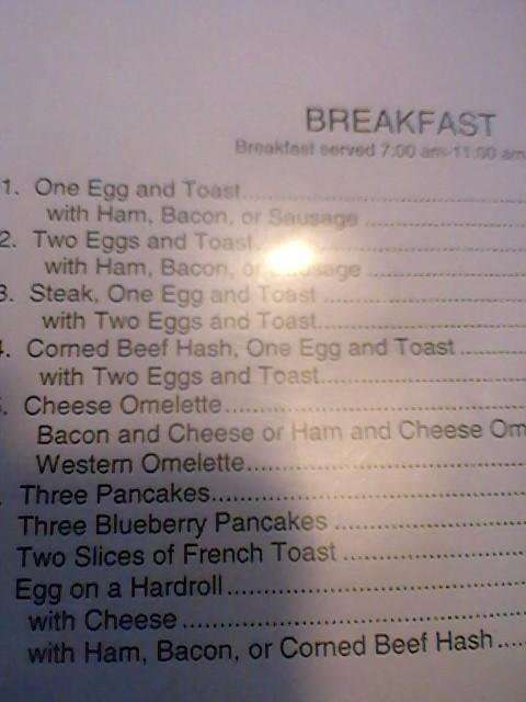 Menu at Schulz's Restaurant, Sheboygan