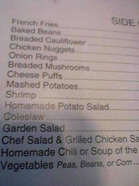 Menu at Schulz's Restaurant, Sheboygan