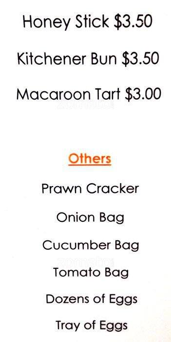 Menu at Fulham Gardens Bakery, Adelaide