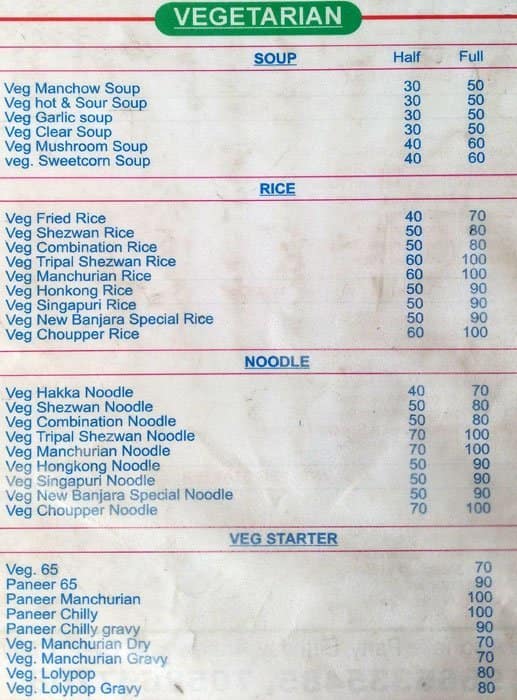 Hotel New Banjara Menu, Menu for Hotel New Banjara, Virar, Mumbai - Zomato