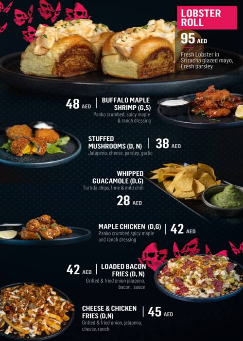 Menu at London Slide cafe, Dubai, EA001