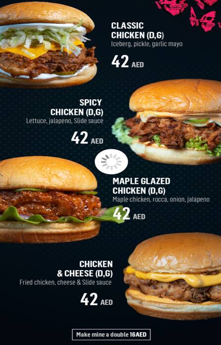 Menu at London Slide cafe, Dubai, EA001