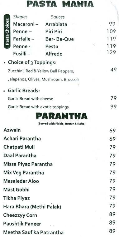 Menu at Hang Out Point, Ghaziabad, Ground Floor Shop No 16 & 50 Omaxe ...