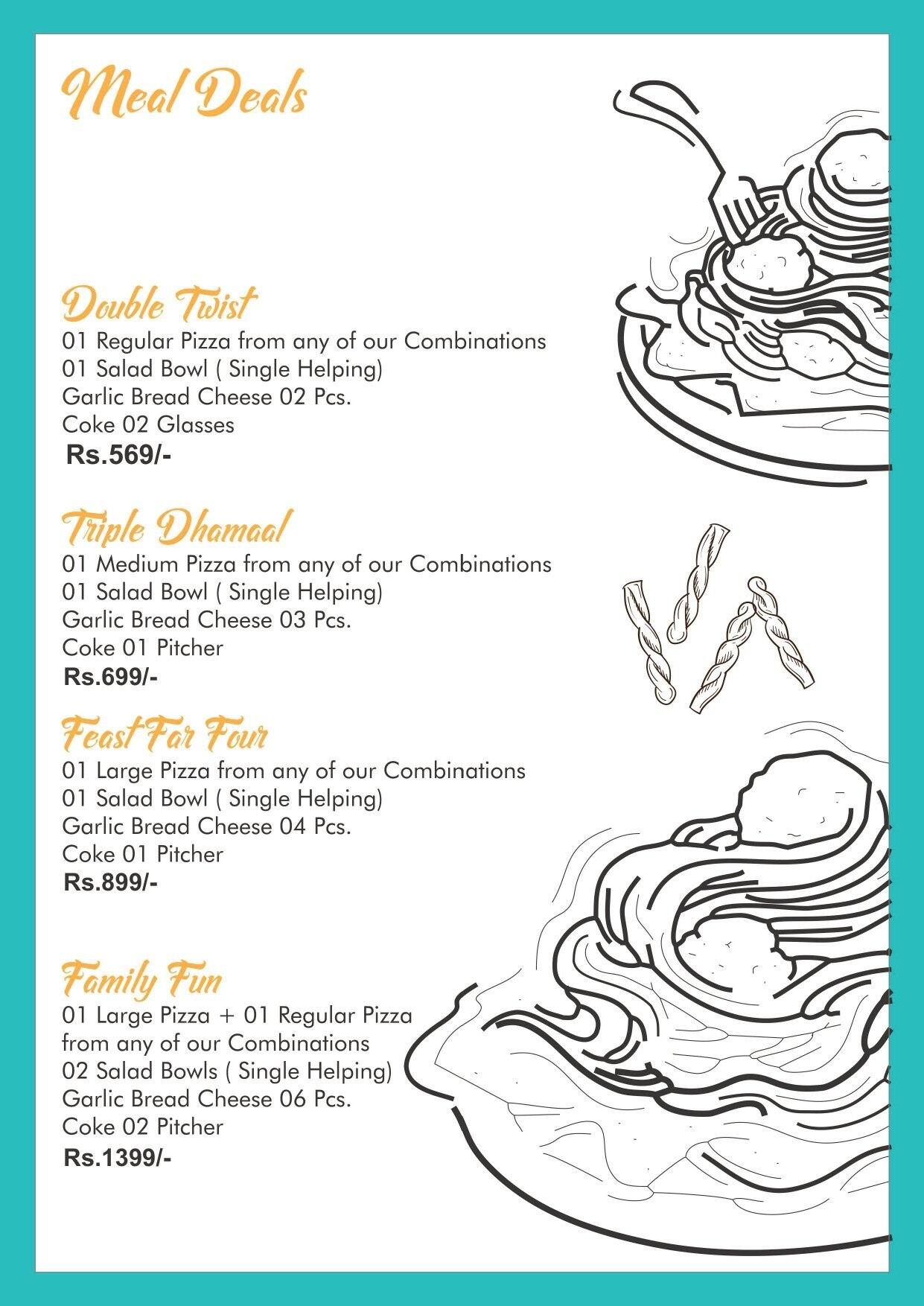 Menu at Captain Sam's Pizza, Zirakpur