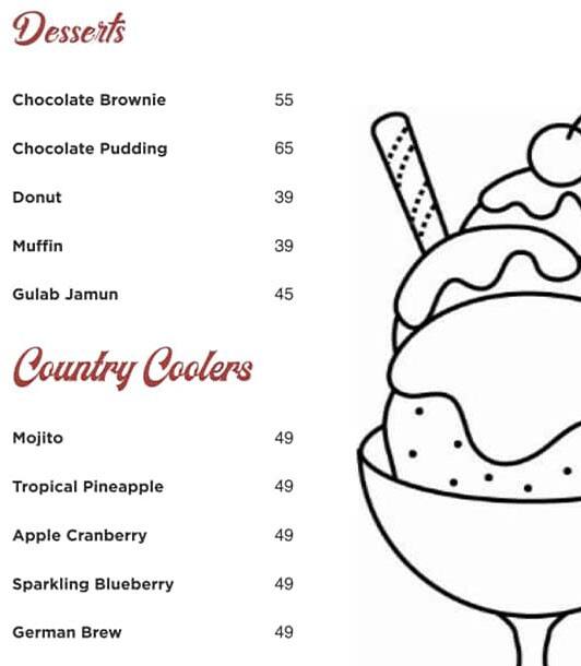 Menu at Captain Sam's Pizza, Zirakpur