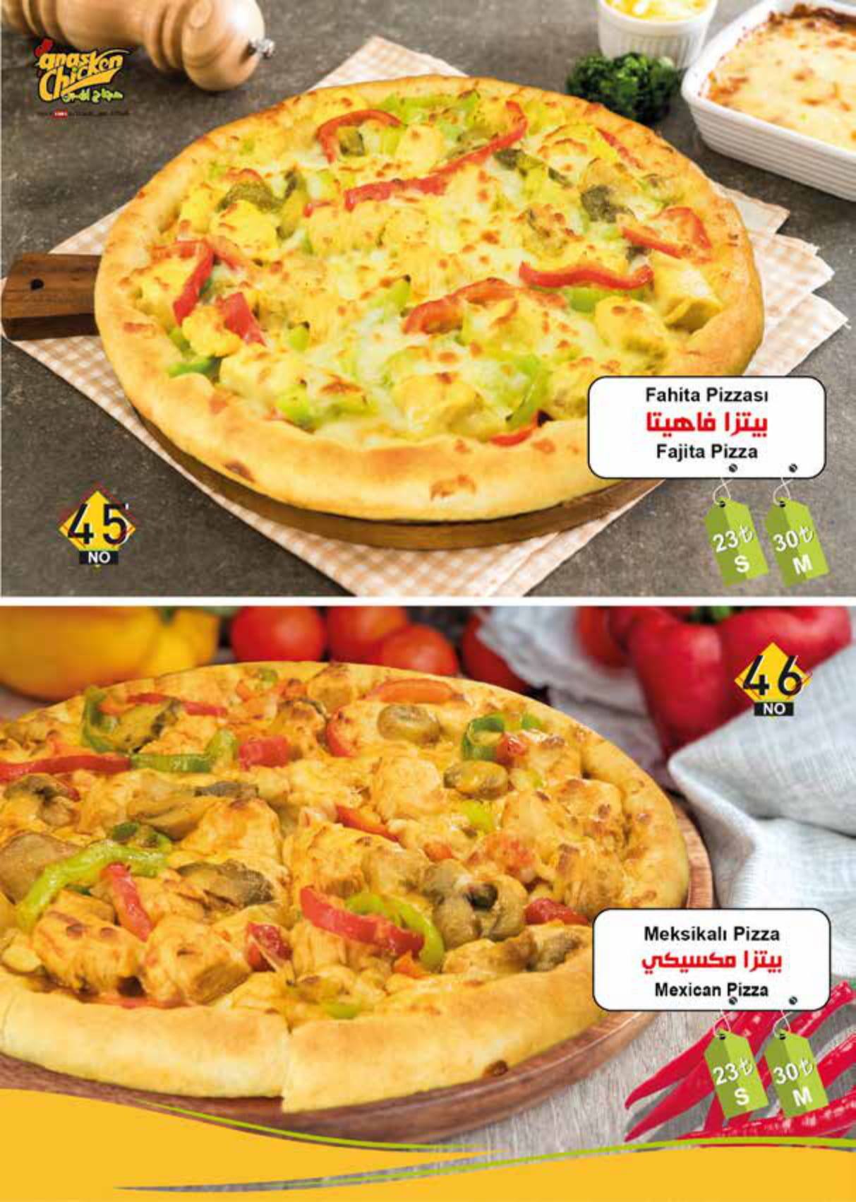 Menu at Anas Chicken Beyoğlu şubesi انس تشيكن فرع تقسيم, Istanbul