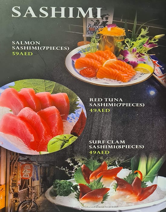 Menu of Wok of Fame, Business Bay, Dubai