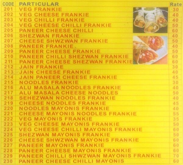 Menu at Bikaner Sweets & Fast Food, Navi Mumbai
