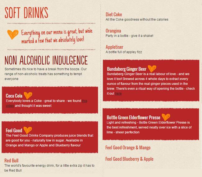 Menu at Walkabout pub & bar, London, Temple Pl