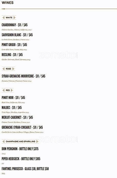 Menu at The Dead Rabbit NYC pub & bar, New York City