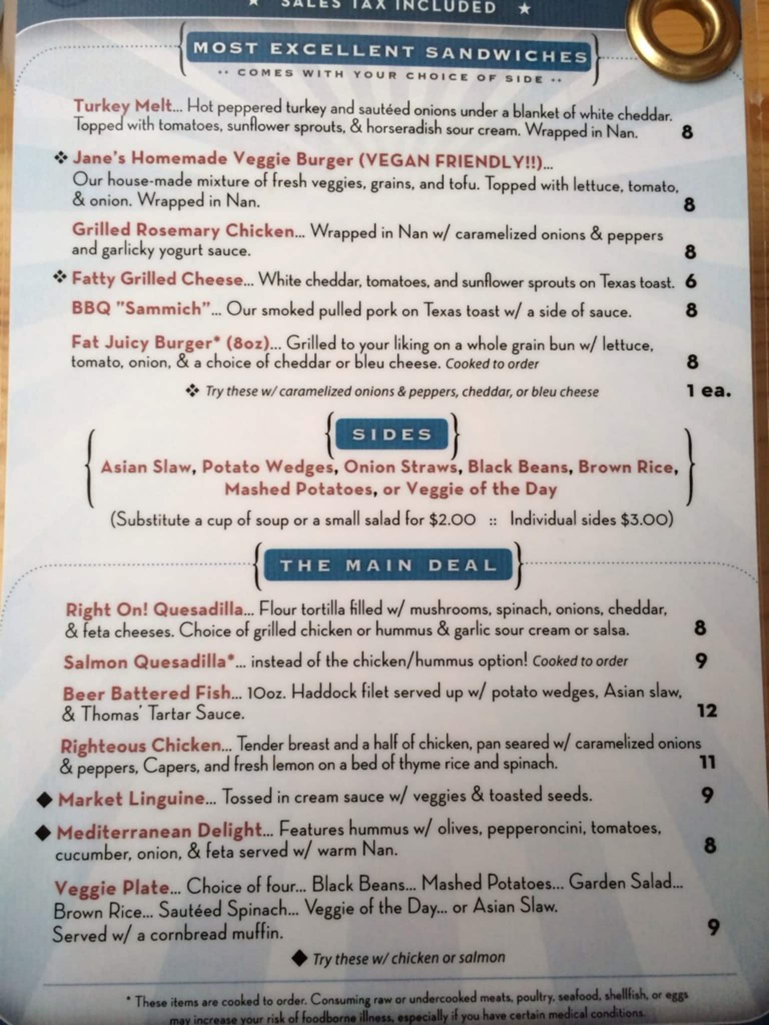 Menu at The Righteous Room pub & bar, Brookhaven, Johnson Ferry Rd NE