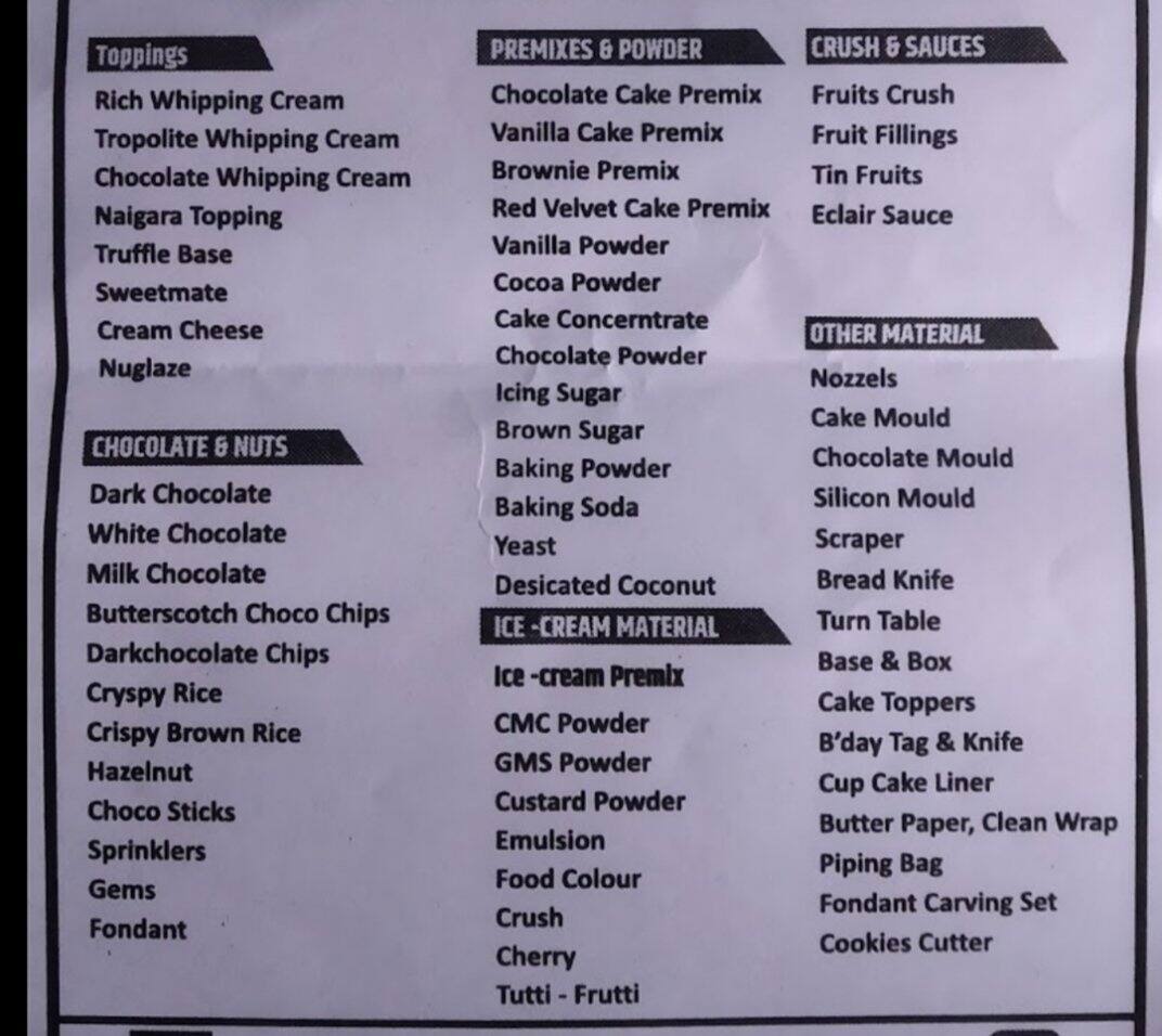 Menu of Jayesh Foods, Kothrud, Pune