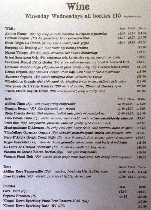 Menu at The Railway pub & bar, London, 2 Greyhound Lane