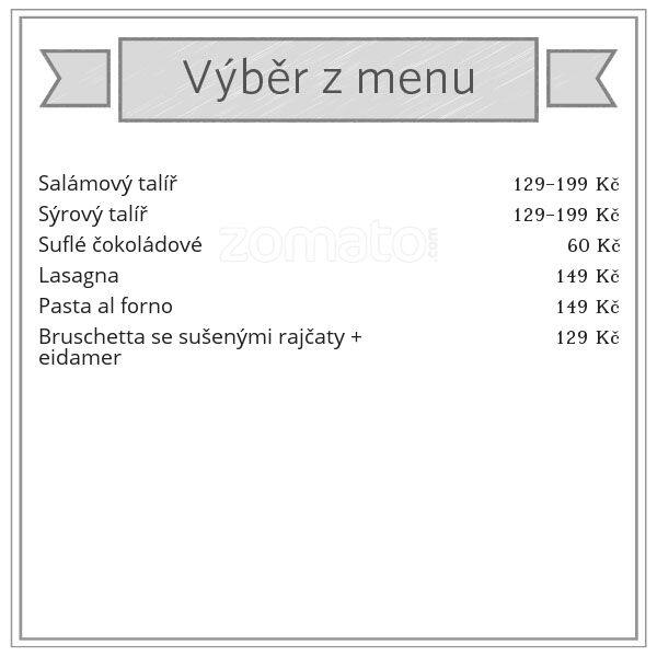 Menu at Ristorante Gastronomia i Trulli restaurant, Prague, Na Dolinách ...