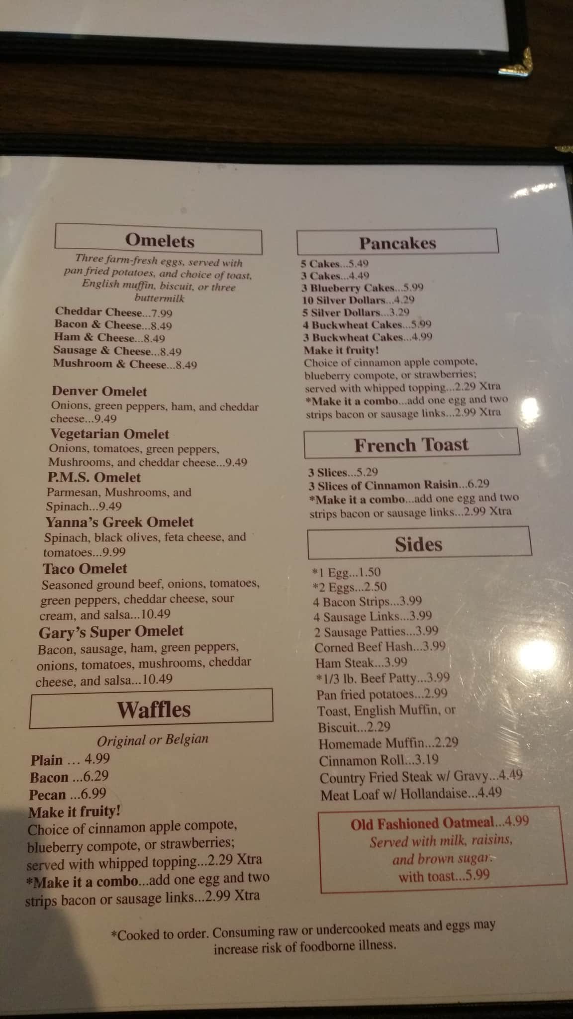 Online Menu of Arliss Restaurant Restaurant, Bellingham, Washington ...