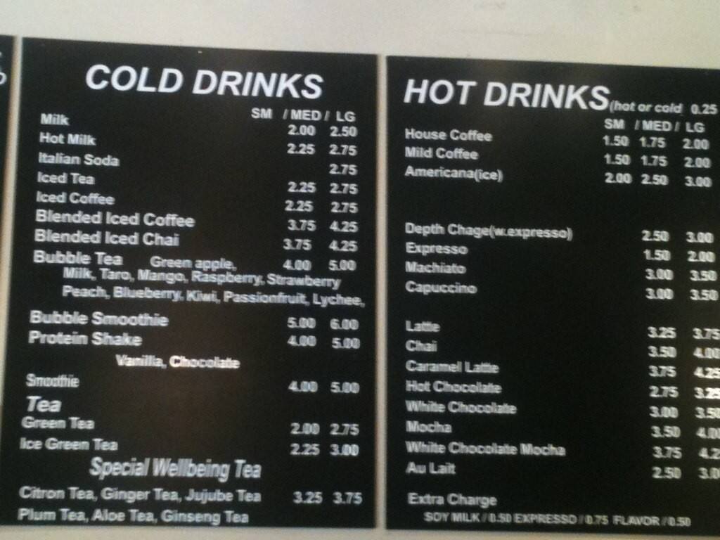 Central Perk Menu, Menu for Central Perk, Newark, Wilmington ...