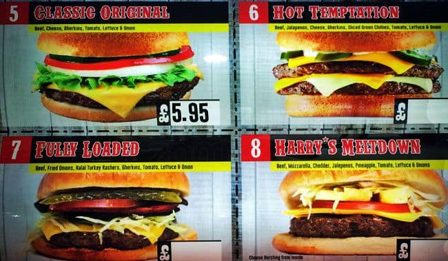 Menu at Fully Loaded fast food, London