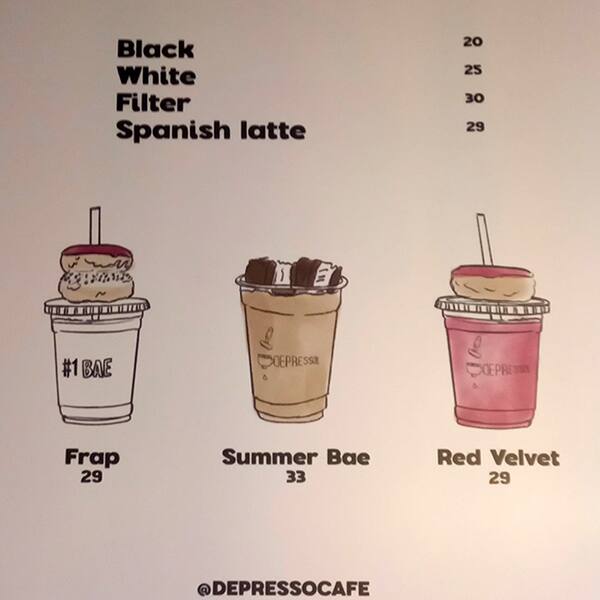 Menu of Depresso Cafe, Umm Suqeim, Dubai