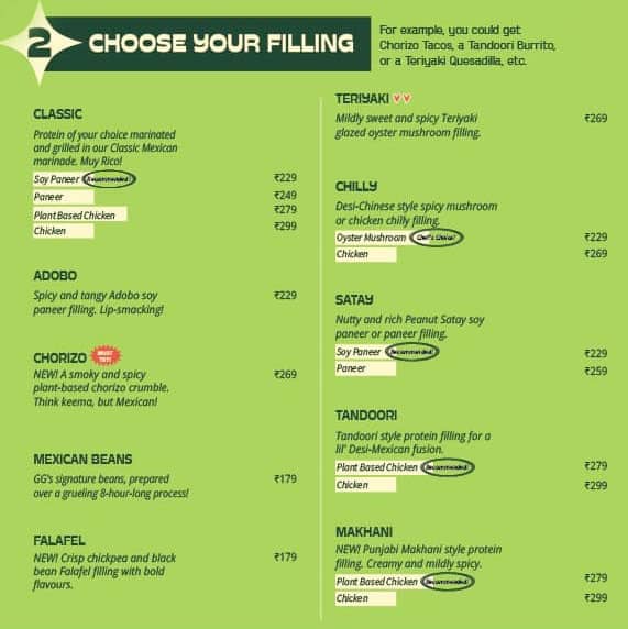 Menu of Gracias Granny Mexican Cafe, CBD-Belapur, Navi Mumbai