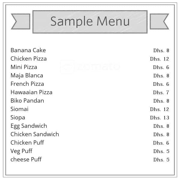 Sms Menu, Menu for Sms, Trade Centre Area, Dubai - Zomato