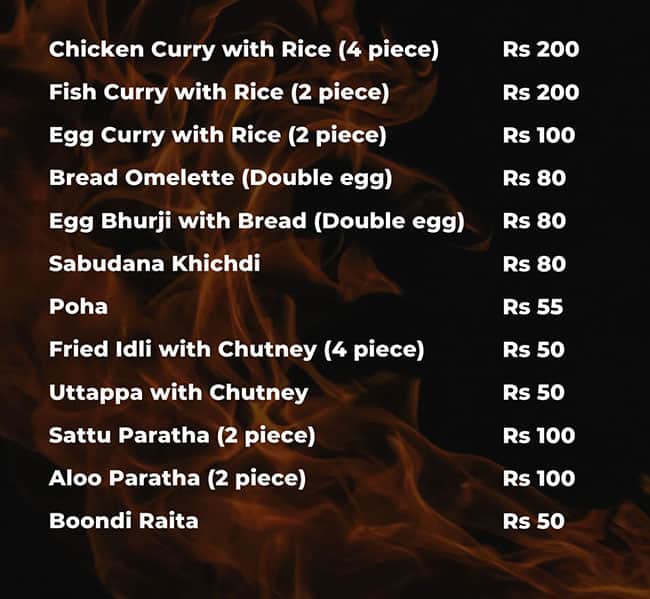 Menu of Curry Kitchen, Virar, Mumbai