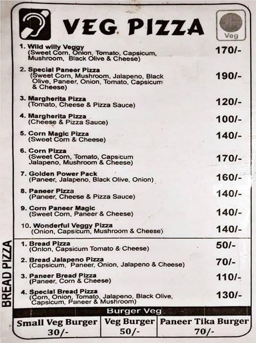 Menu of Kanha's Kitchen, Baprola, New Delhi