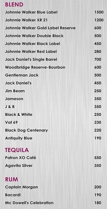 Menu at One Restaurant & Bar, Pune