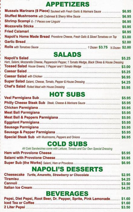 Naples Seafood Restaurant With Menu