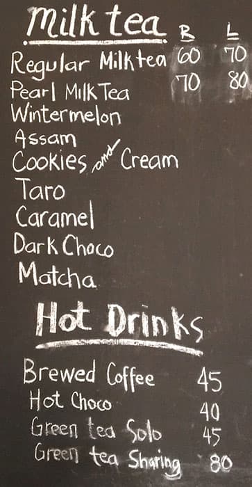 Menu at D&K CAKE Corner cafe, Quezon City