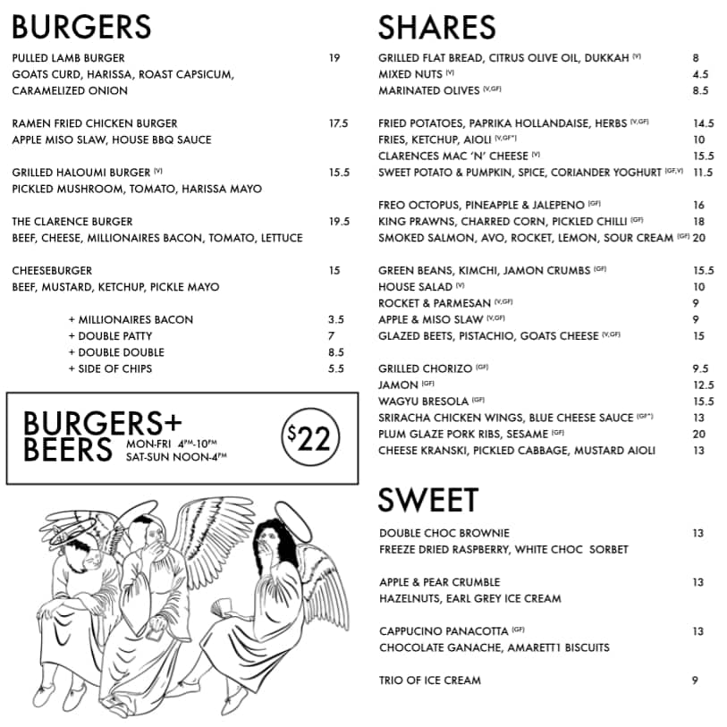 Clarences Menü, Clarences, Mount Lawley, Perth için Menü - Urbanspoon ...