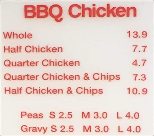 Menu at Red Rocks Charcoal Chicken restaurant, Roxburgh Park
