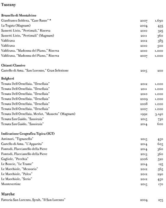 Menu at Per Se restaurant, West New York