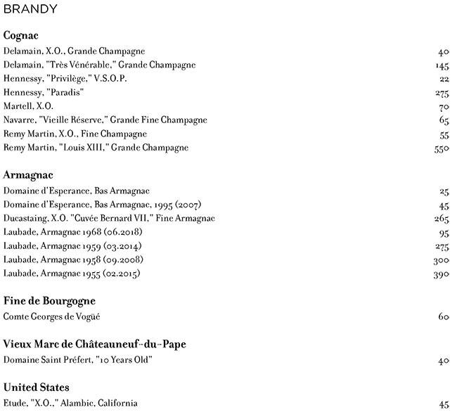 Menu at Per Se restaurant, West New York