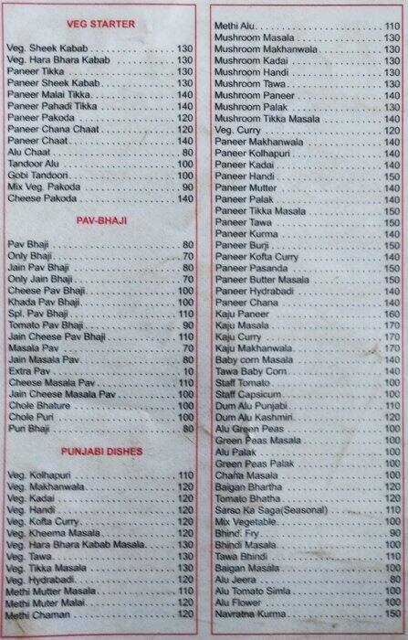 Anand Pure Veg. Menu, Menu for Anand Pure Veg., Malad East, Mumbai - Zomato