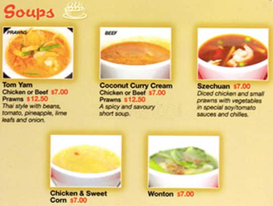 Menu at Little Malaya restaurant, Coolangatta, 52 Marine Pde Shop 14