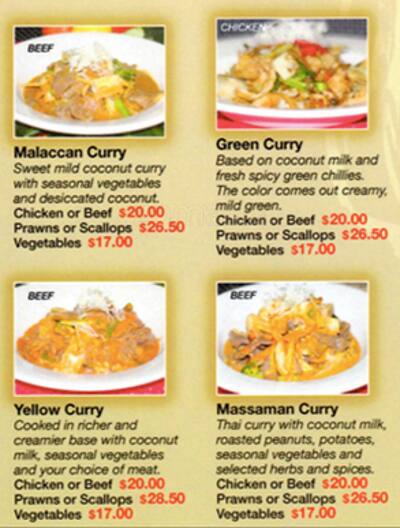 Menu at Little Malaya restaurant, Coolangatta, 52 Marine Pde Shop 14