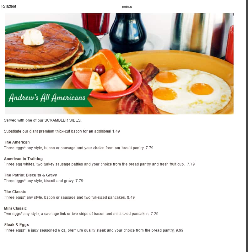 Scrambler Marie S Menu Pdf | Reviewmotors.co