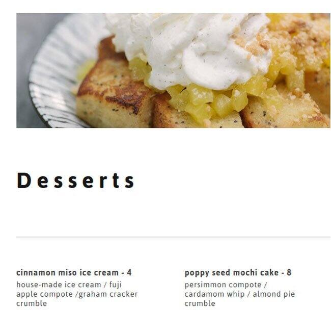 Menu at Goro Ramen + Izakaya restaurant, Oklahoma City