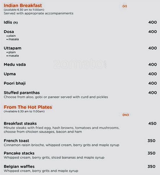 MoMo 2 Go - Courtyard by Marriott menu - Zomato