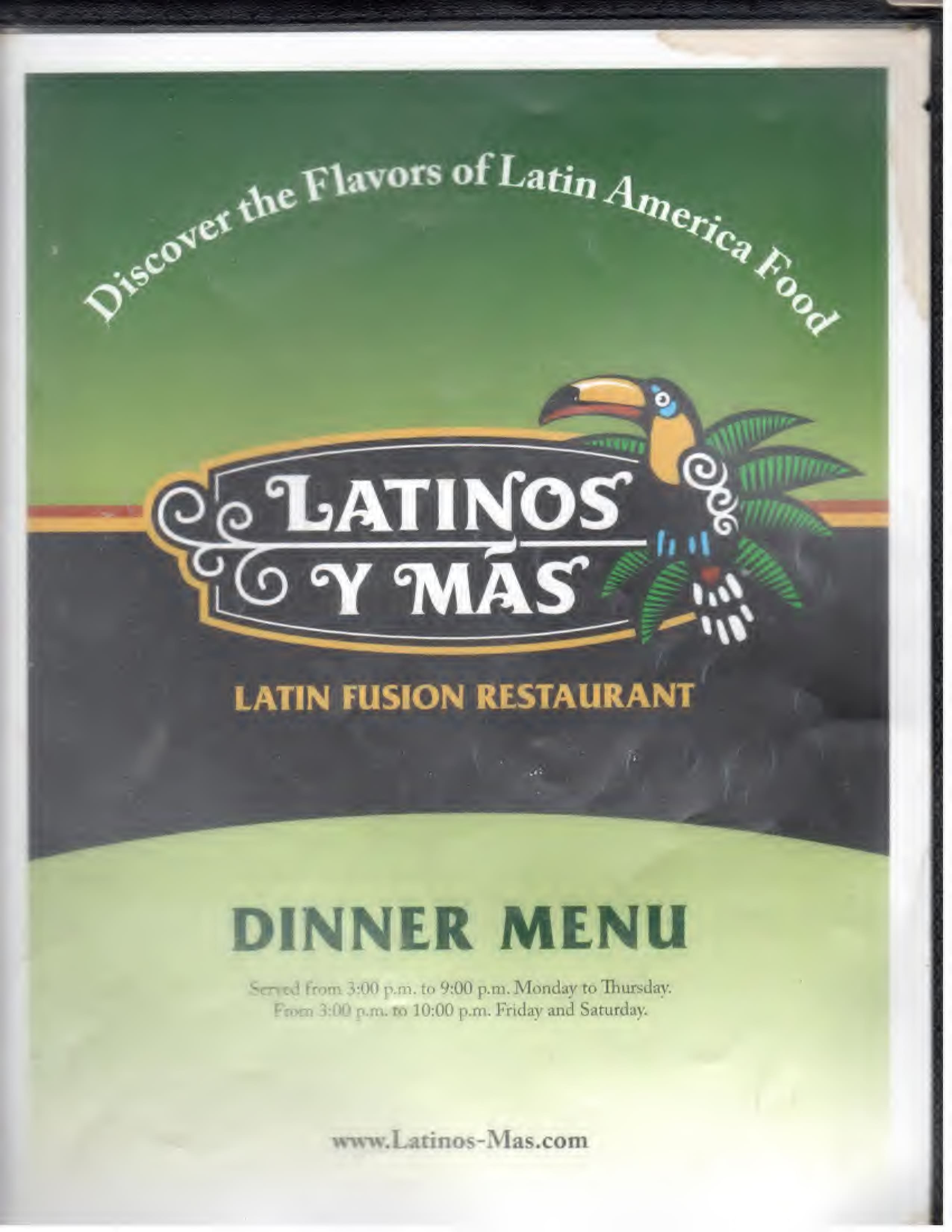 Menu at Latinos Y Mas restaurant, Ocala, S Pine Ave