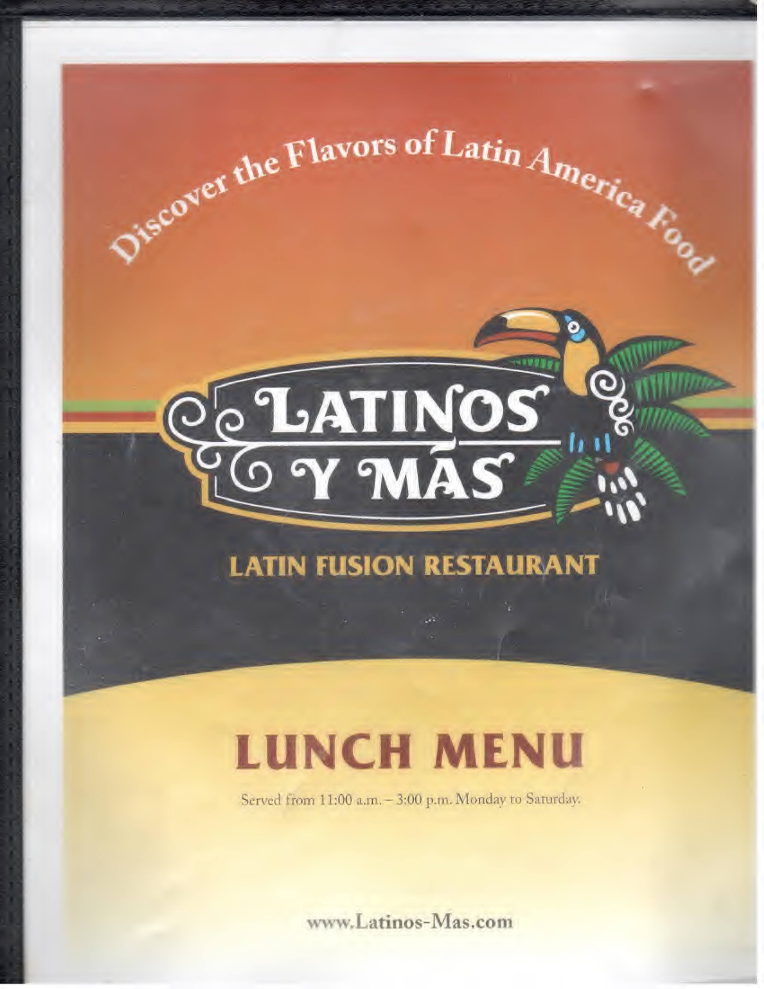 Menu at Latinos Y Mas restaurant, Ocala, S Pine Ave