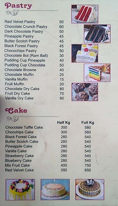 Menu at Exotic Bikaner Sweets, Ghaziabad, 2C/327