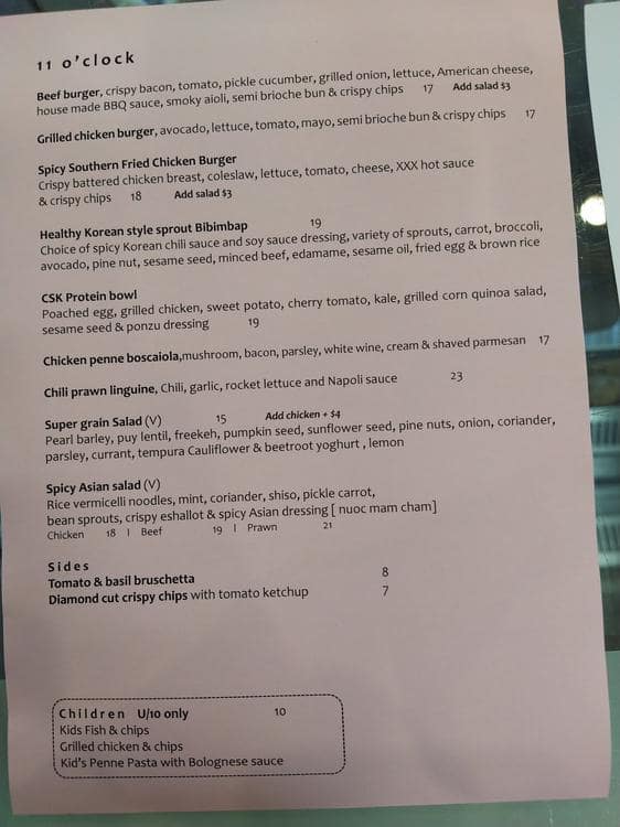 Menu at Charles Street Kitchen cafe, Putney