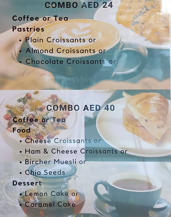 Menu of Boon Coffee, Jumeirah Lake Towers (JLT), Dubai